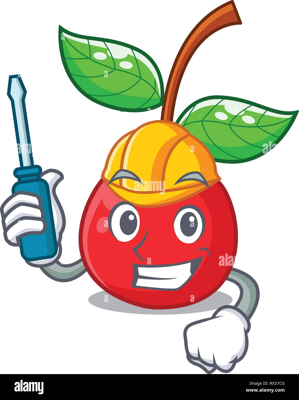 Sour cherry juice with fruits Stock Vector Images - Alamy