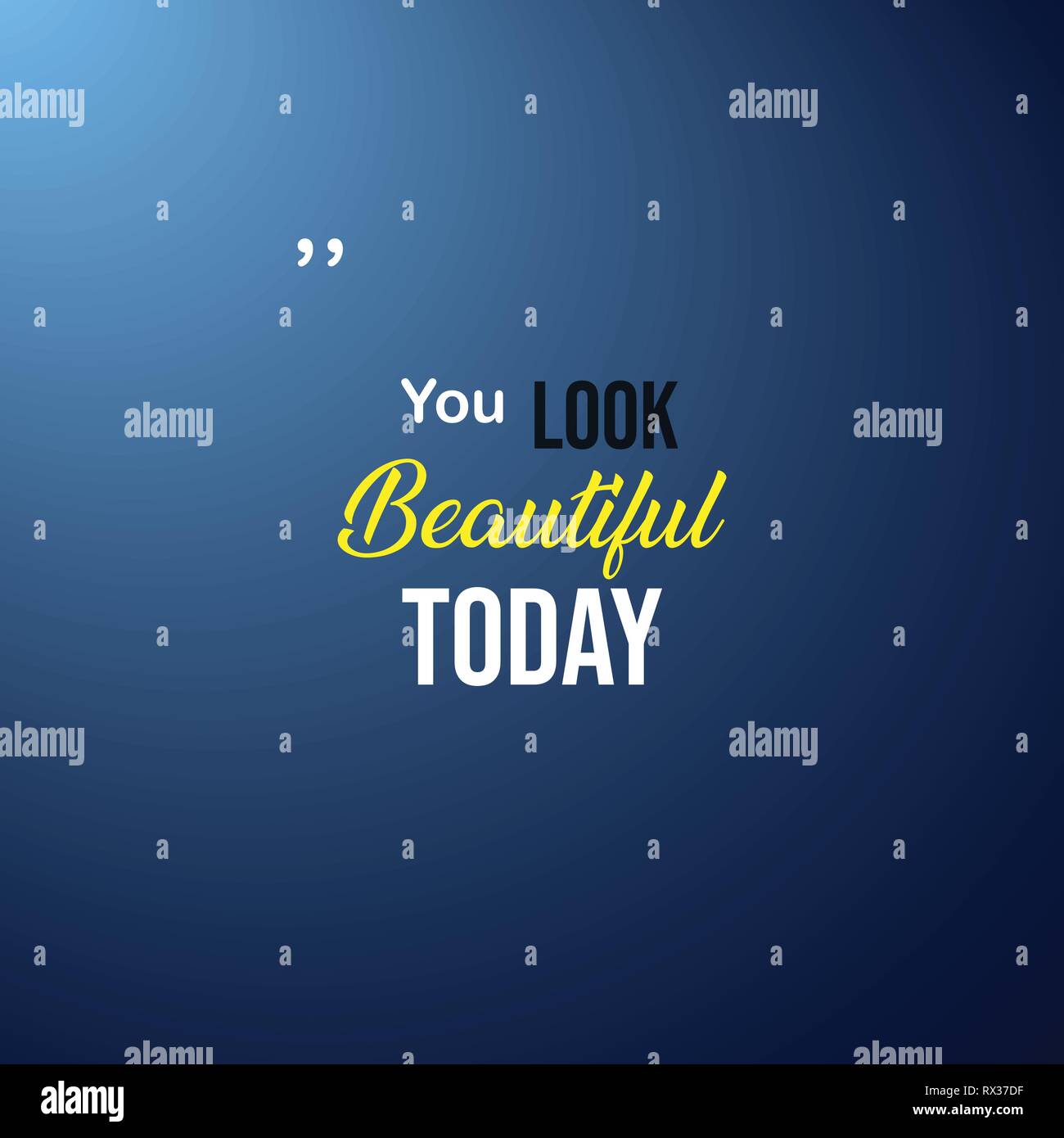 You are beautiful note Stock Vector Images - Alamy