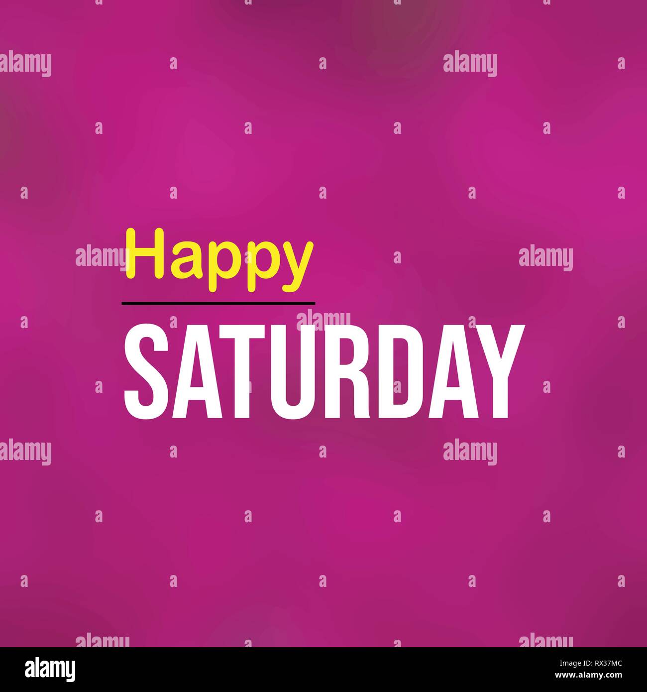 happy Saturday. Life quote with modern background vector illustration ...