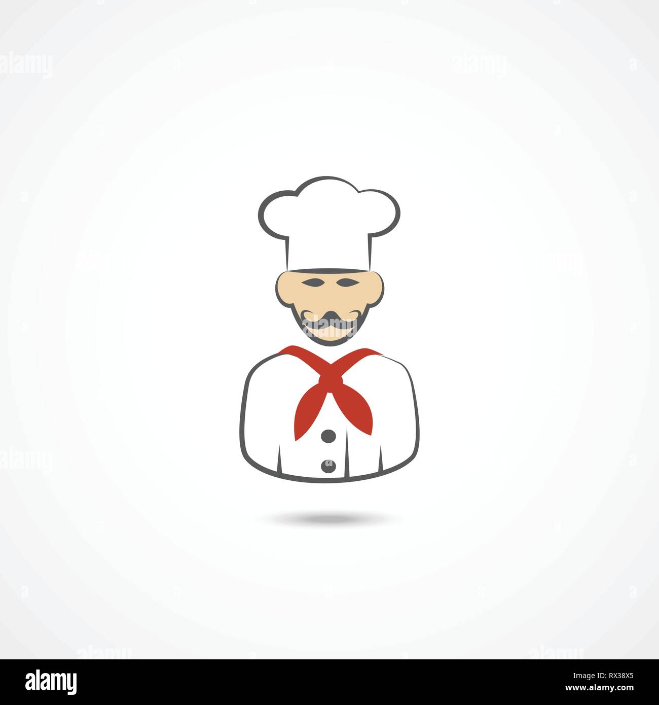 Face chef restaurant symbol Stock Vector Images - Alamy