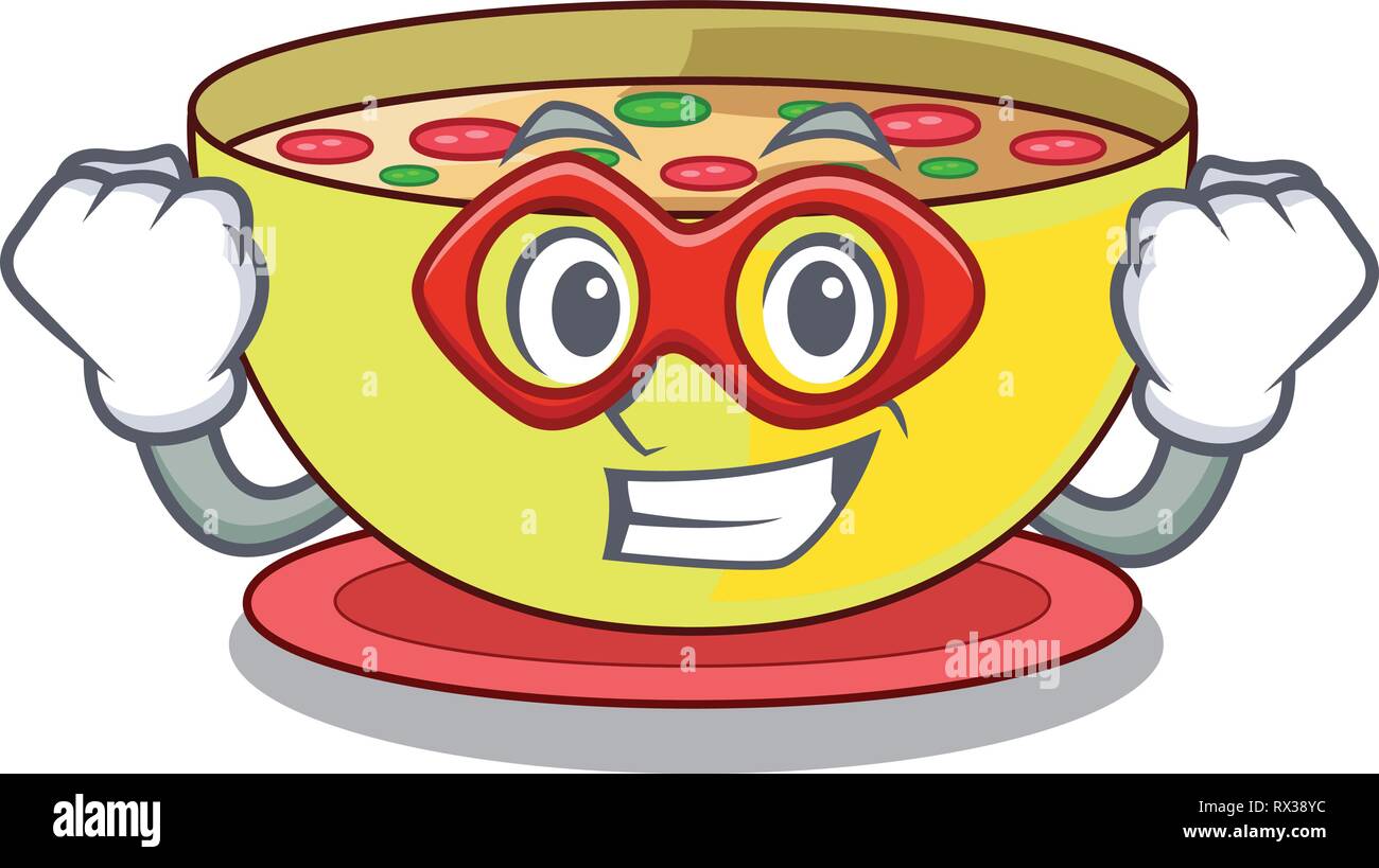 Super hero corn chowder isolated with the character Stock Vector Image ...