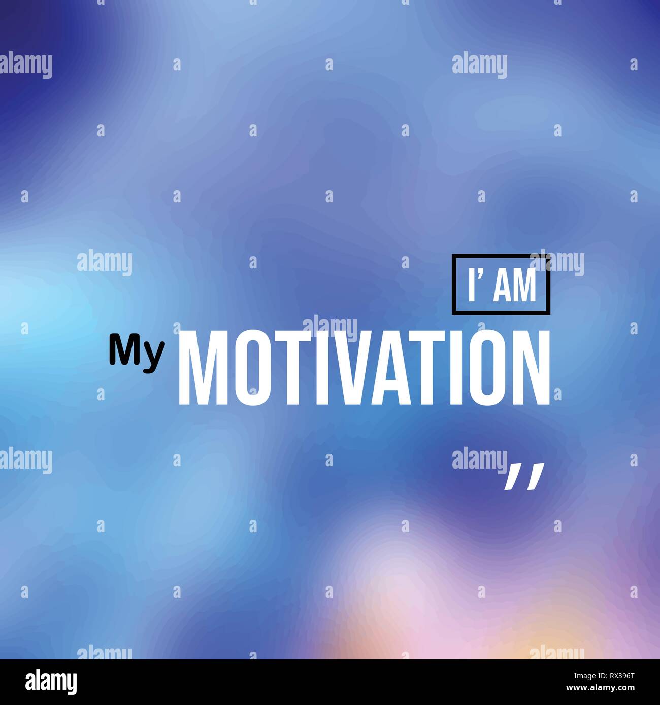 i am my motivation. Motivation quote with modern background vector ...