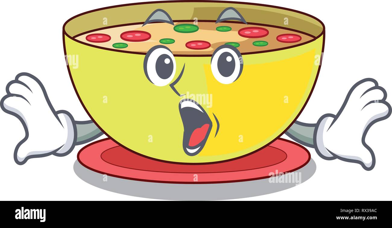 Surprised corn chowder in the mascot shape Stock Vector Image & Art - Alamy