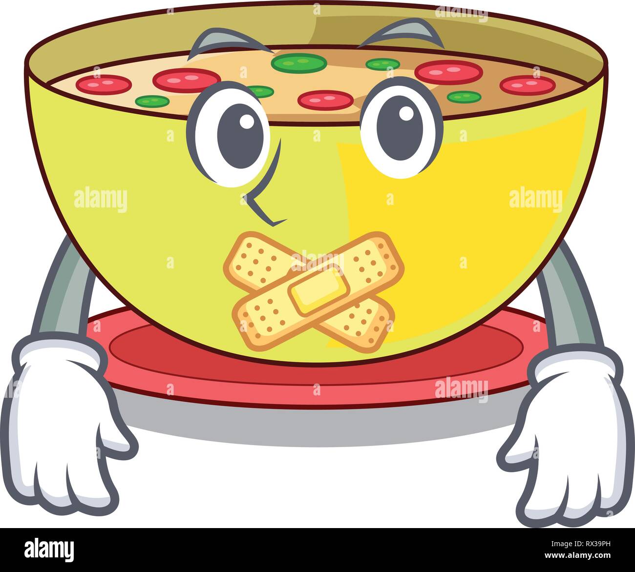 Potato cauliflower soup Stock Vector Images - Alamy