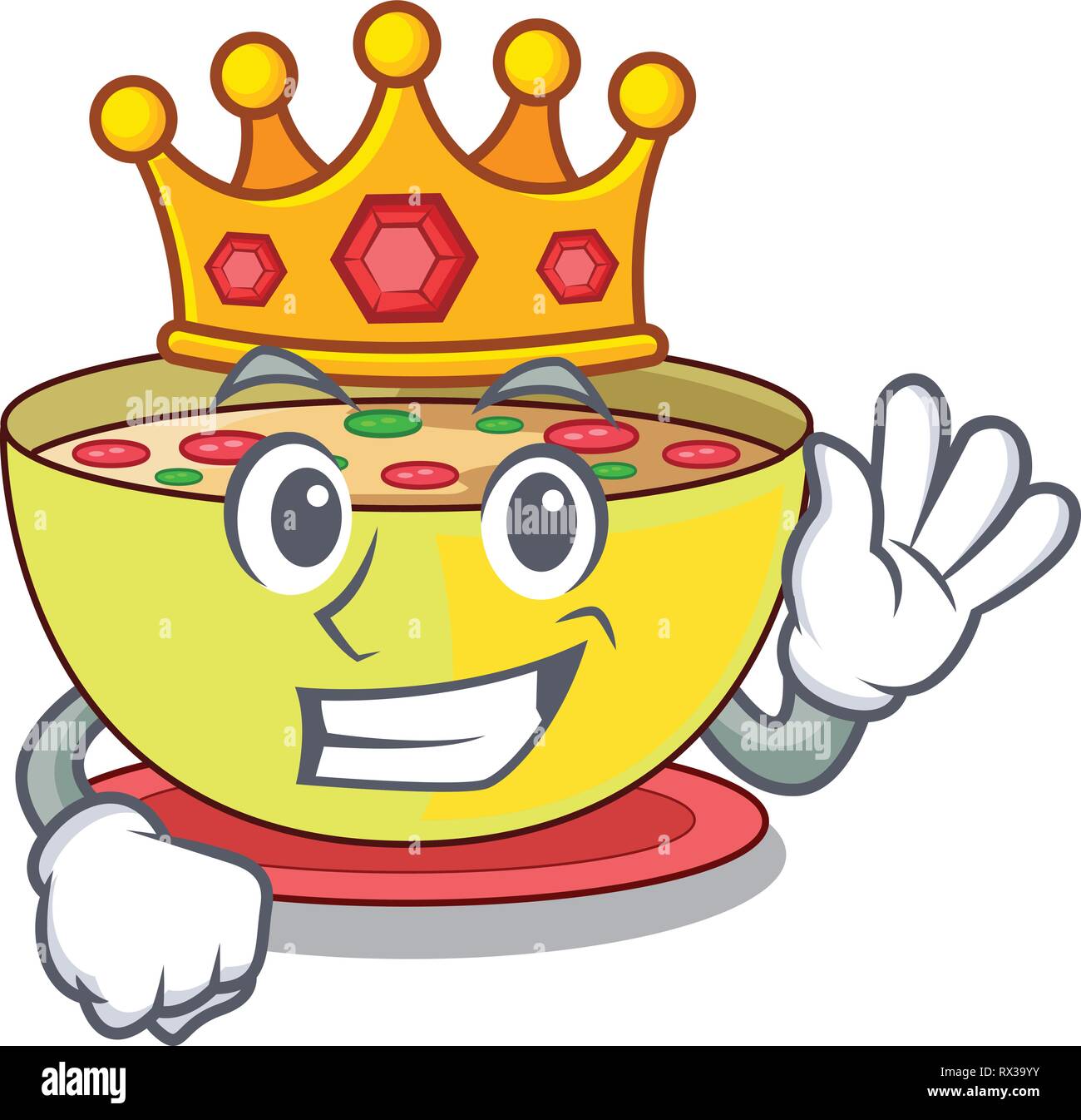 King corn chowder in a cartoon plate Stock Vector Image & Art - Alamy