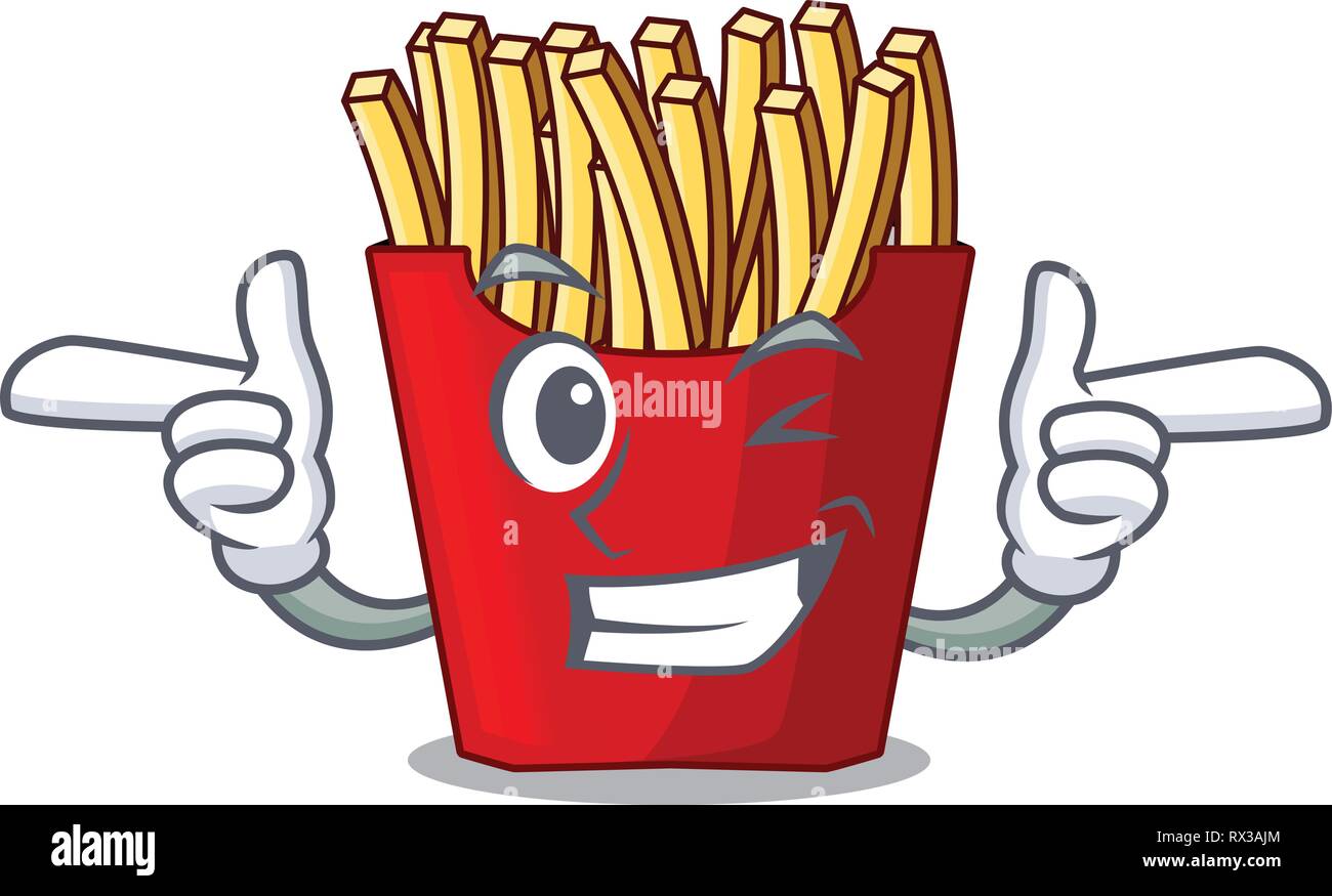 Crunchy french fries on Stock Vector Images - Alamy