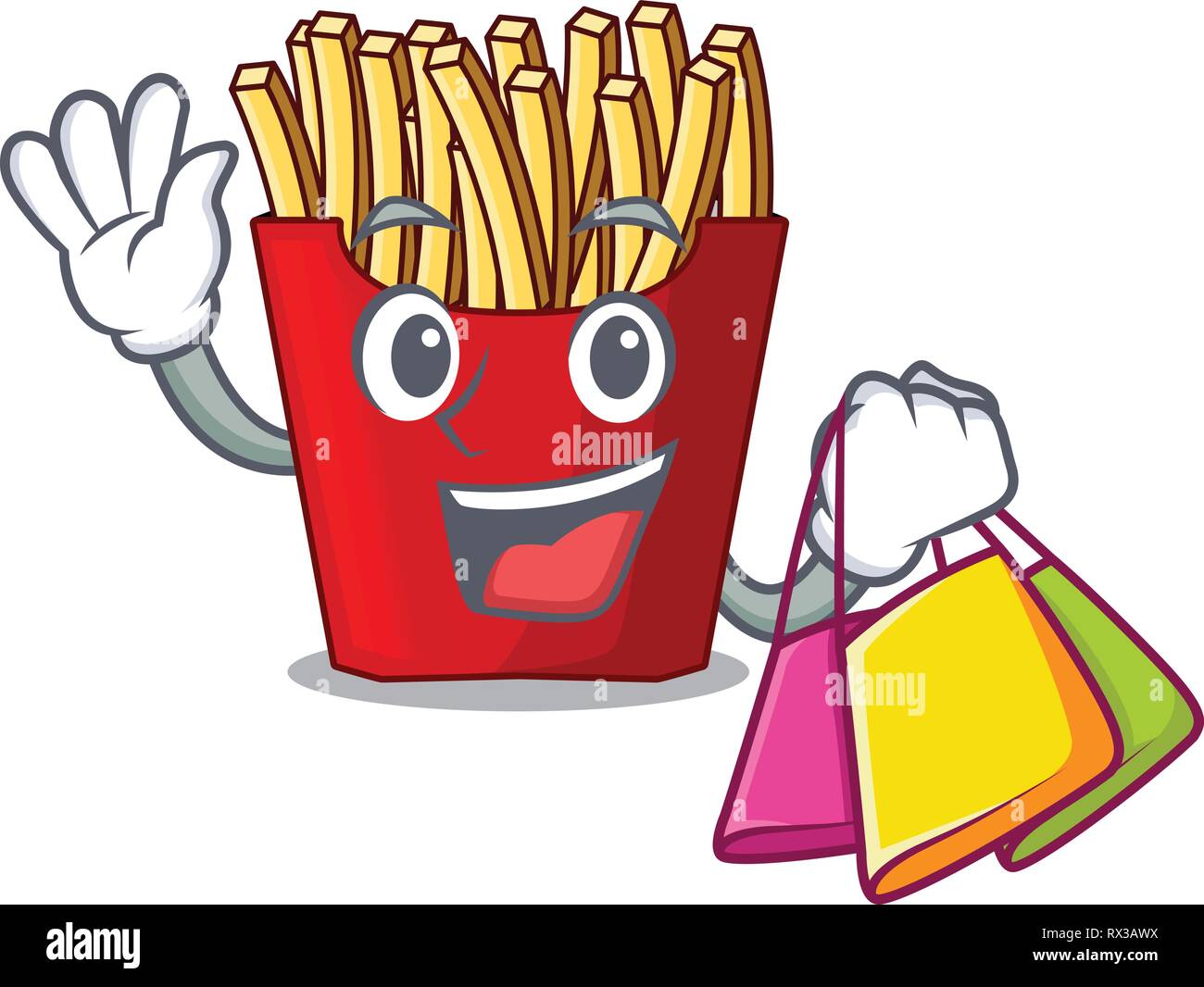 Crunchy french fries on Stock Vector Images - Alamy