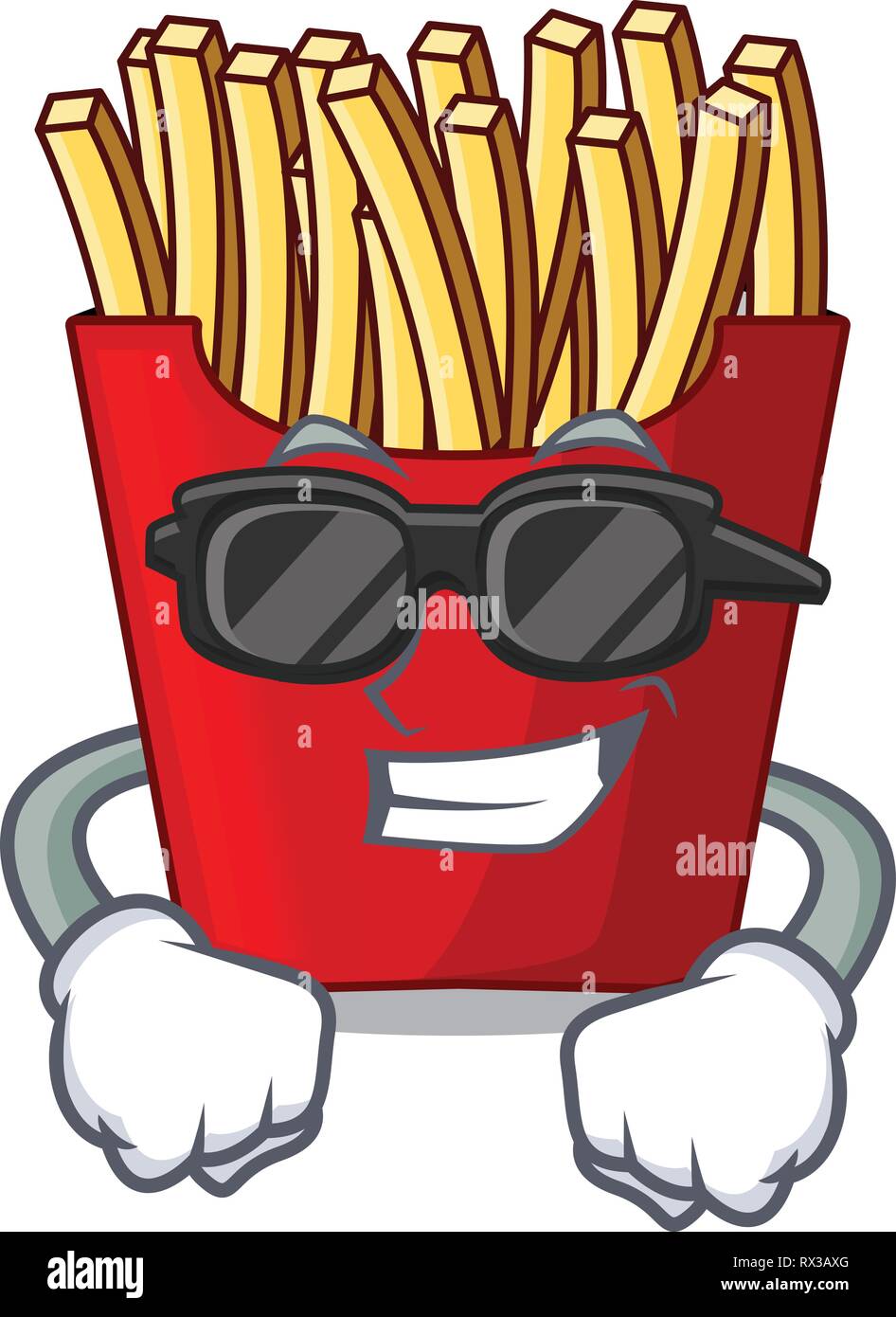 Plates of fries Stock Vector Images - Alamy