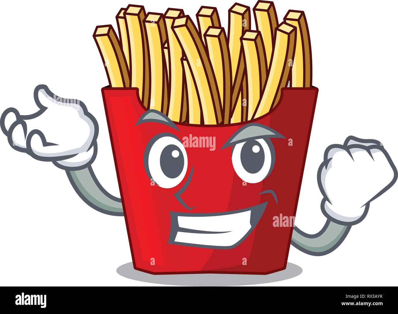 Crunchy french fries on Stock Vector Images - Alamy
