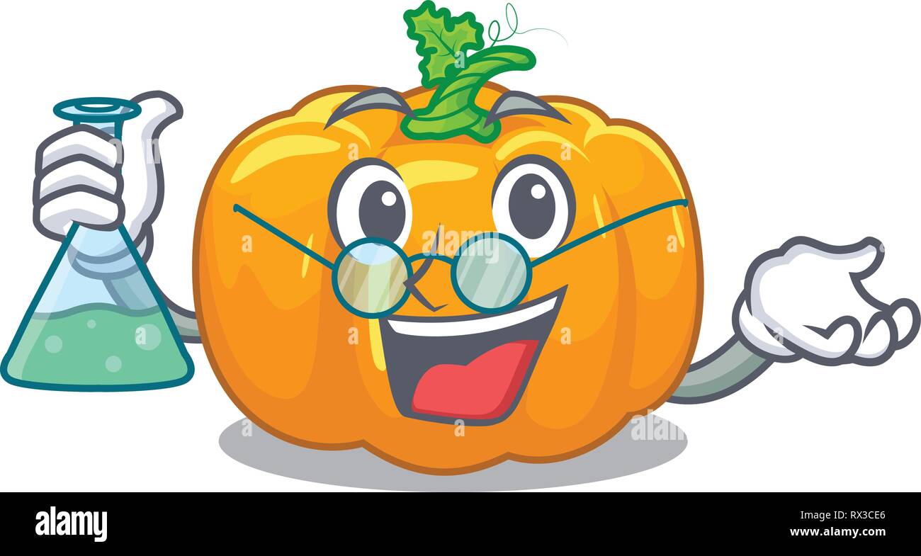 Professor yellow pumpkin in the cartoon shape Stock Vector Image & Art ...