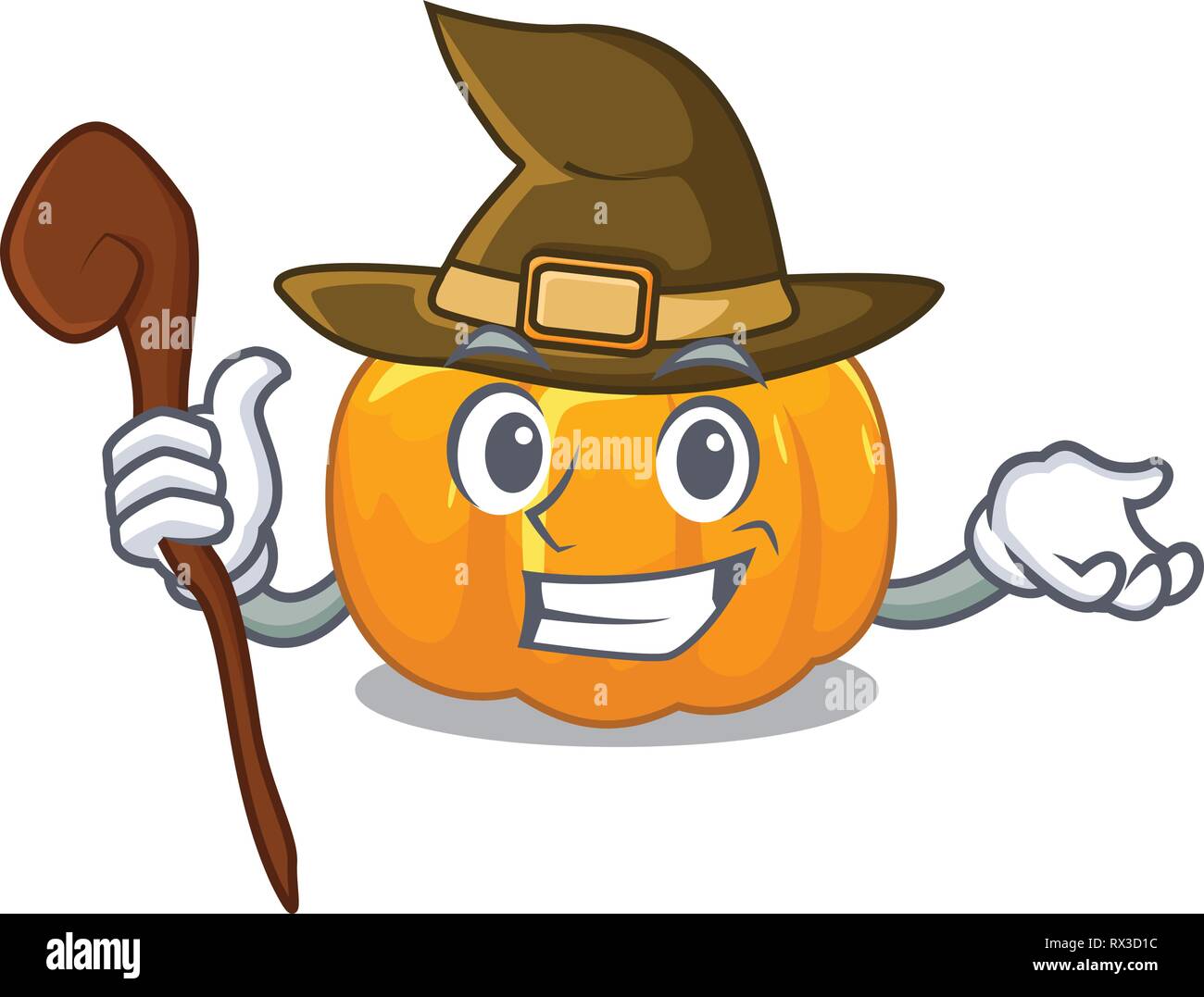 Witch yellow pump in the character basket Stock Vector Image & Art - Alamy