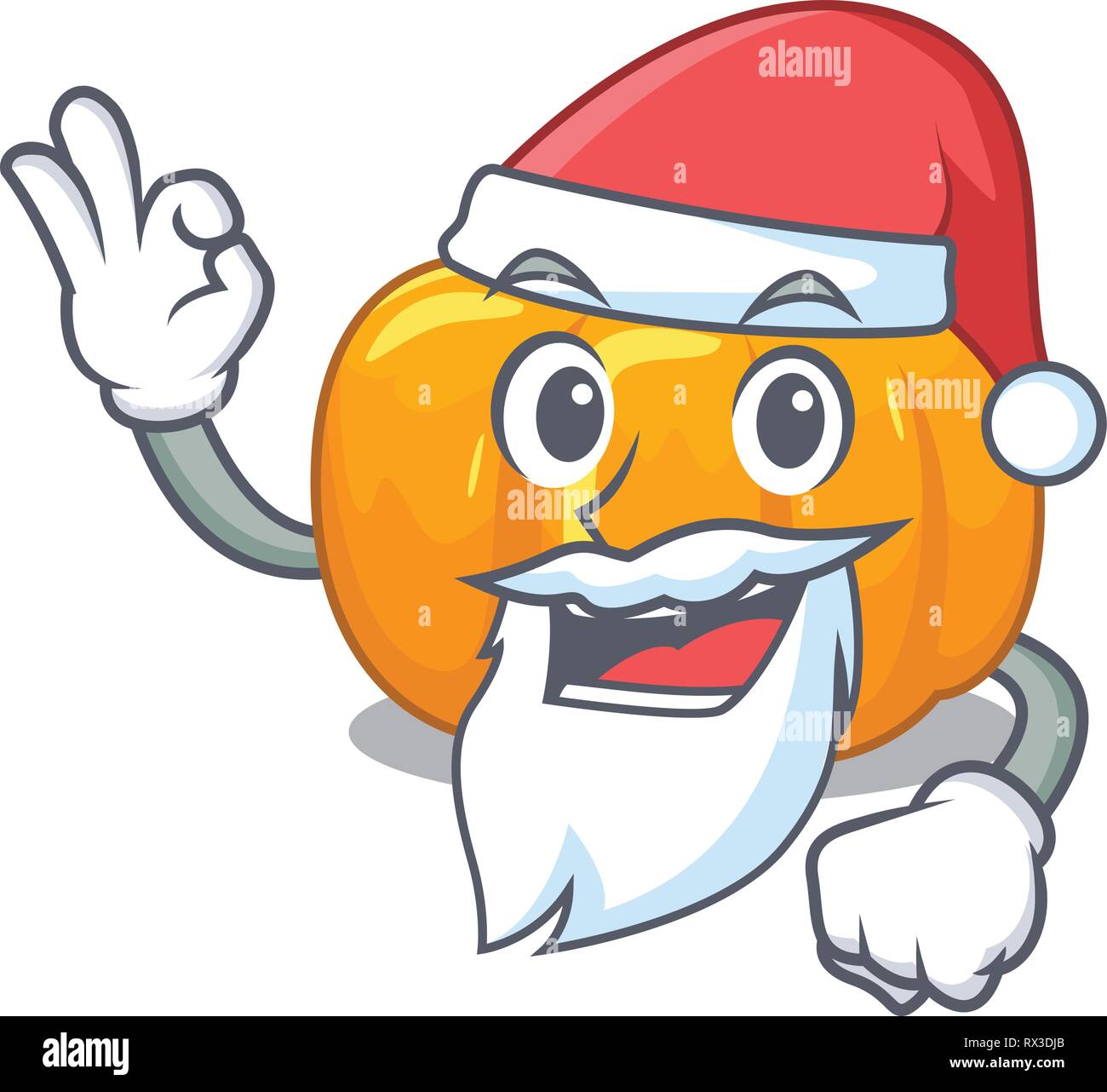 Santa yellow pumpkin isolated in the cartoon Stock Vector Image & Art ...