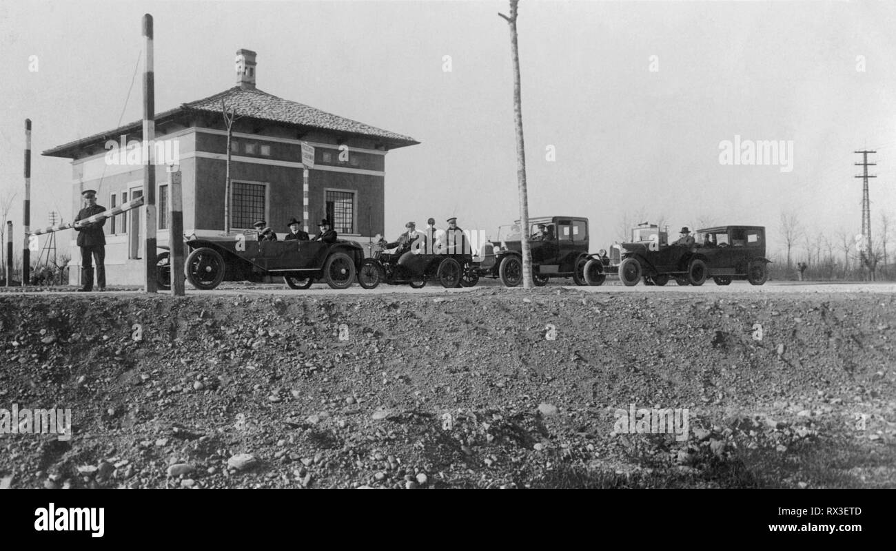 italy, A9 motorway, the first motorway network in the world from milano ...