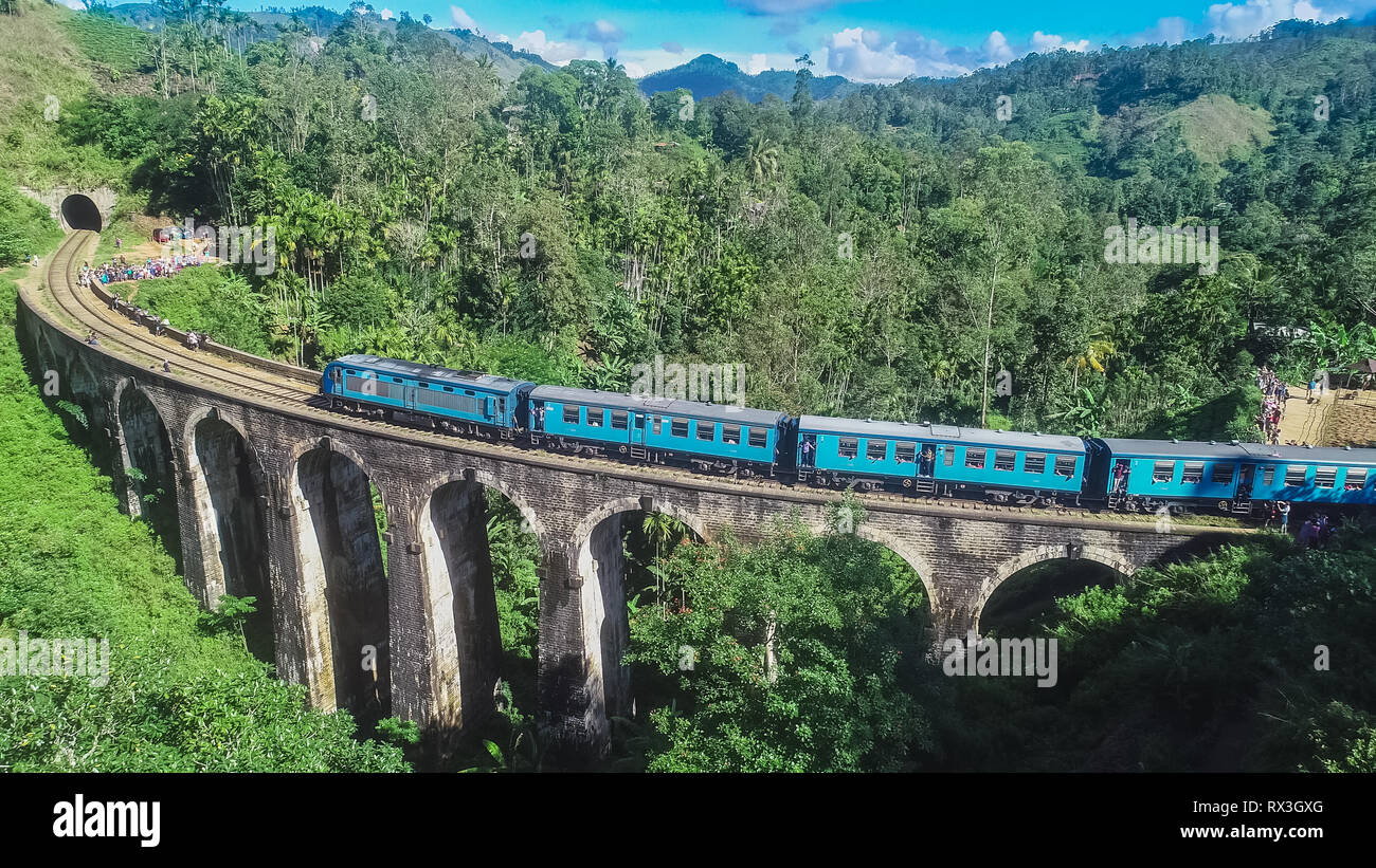 Famous Demodara Nine Arch Bridge. Ella, Sri Lanka Stock Photo - Alamy