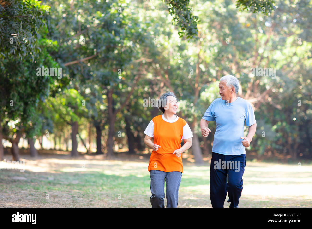 Portrait senior couple in fitness hi-res stock photography and images ...