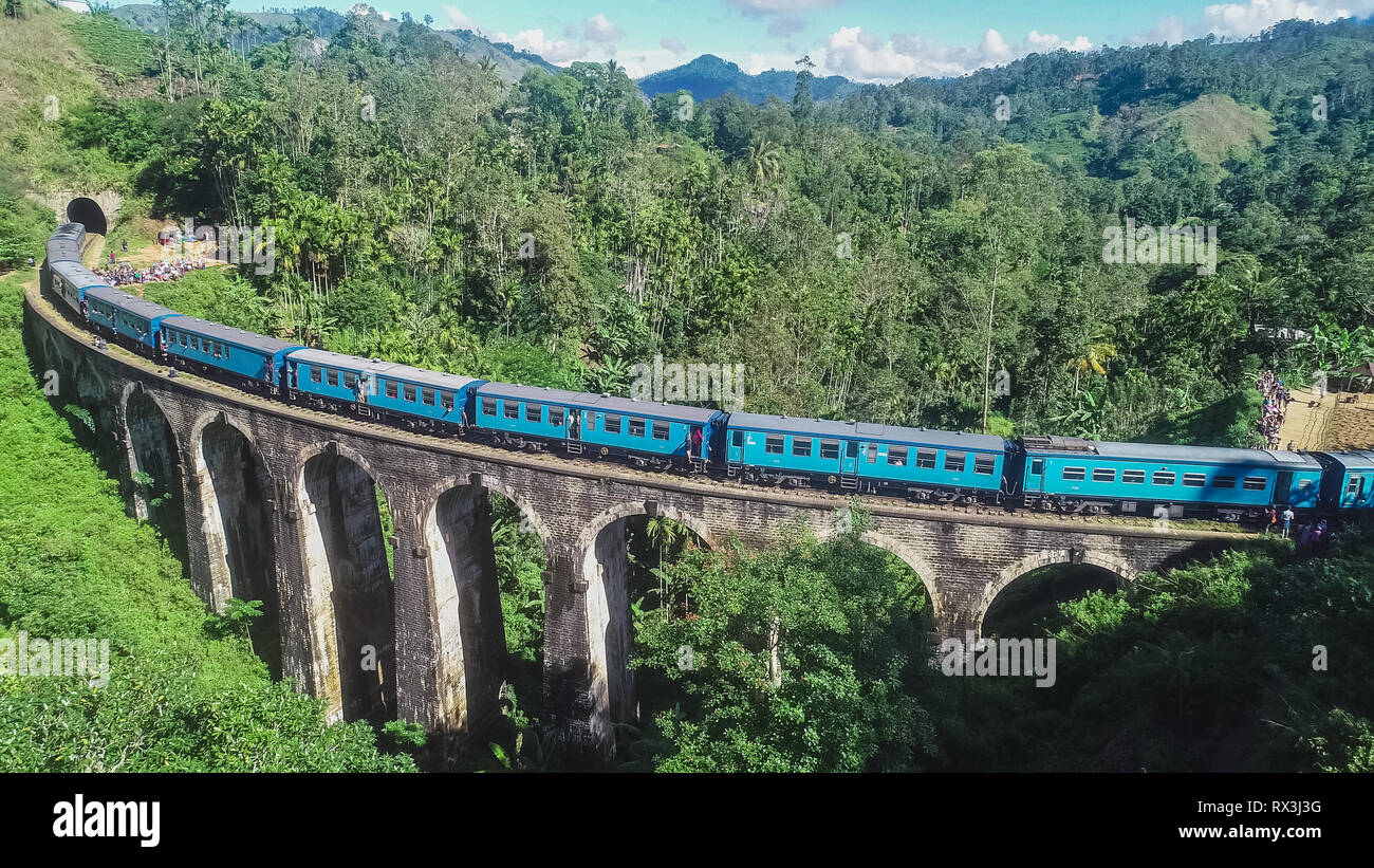 Famous Demodara Nine Arch Bridge. Ella, Sri Lanka Stock Photo - Alamy