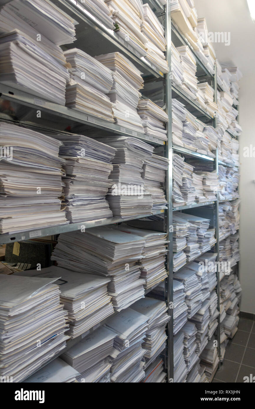 many file stacks are stored in one archive Stock Photo - Alamy