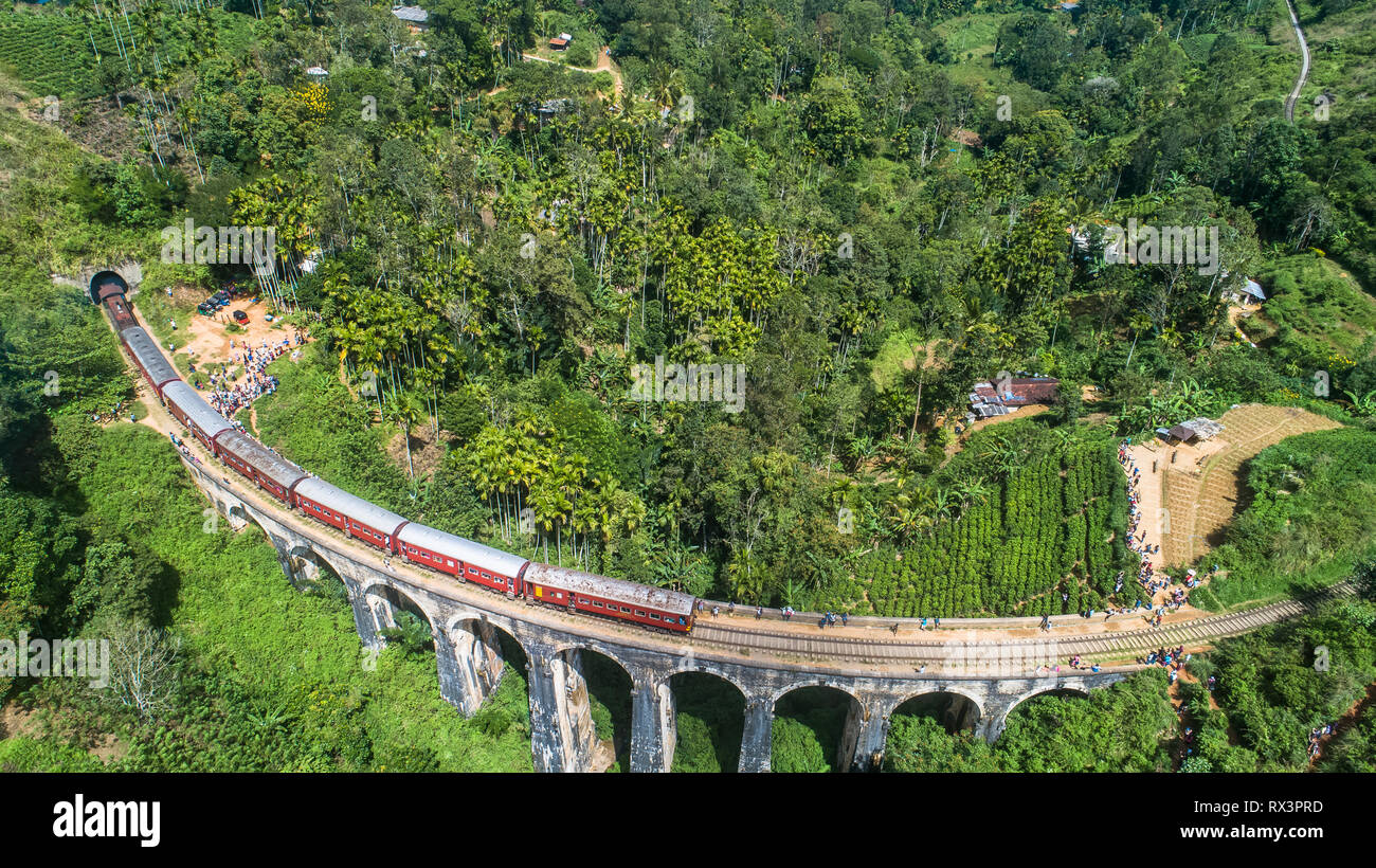 Famous Demodara Nine Arch Bridge. Ella, Sri Lanka Stock Photo - Alamy
