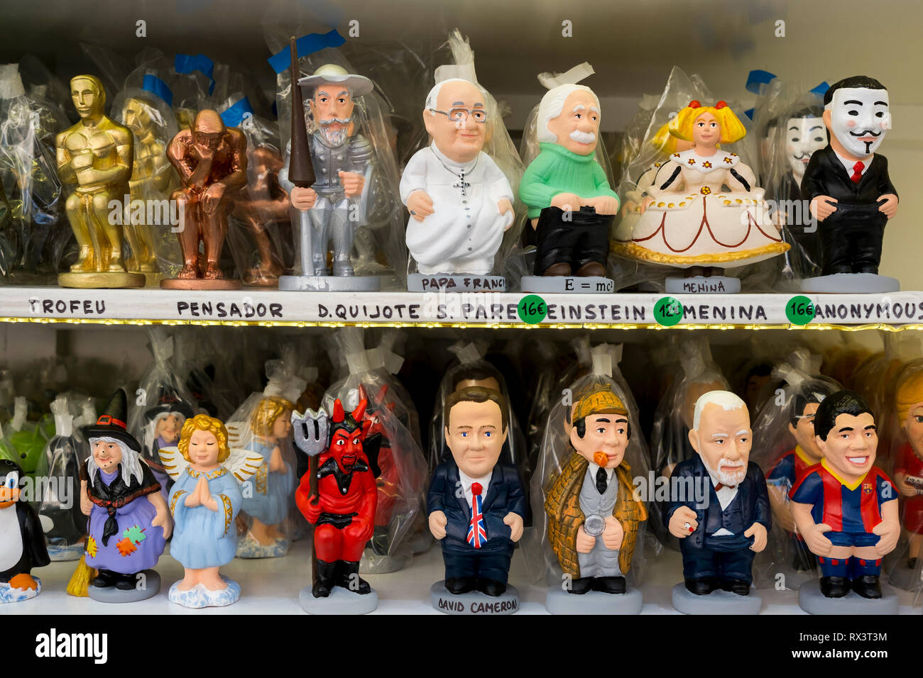 Caganer, the traditional Christmas nativity scene figure. They're sold ...