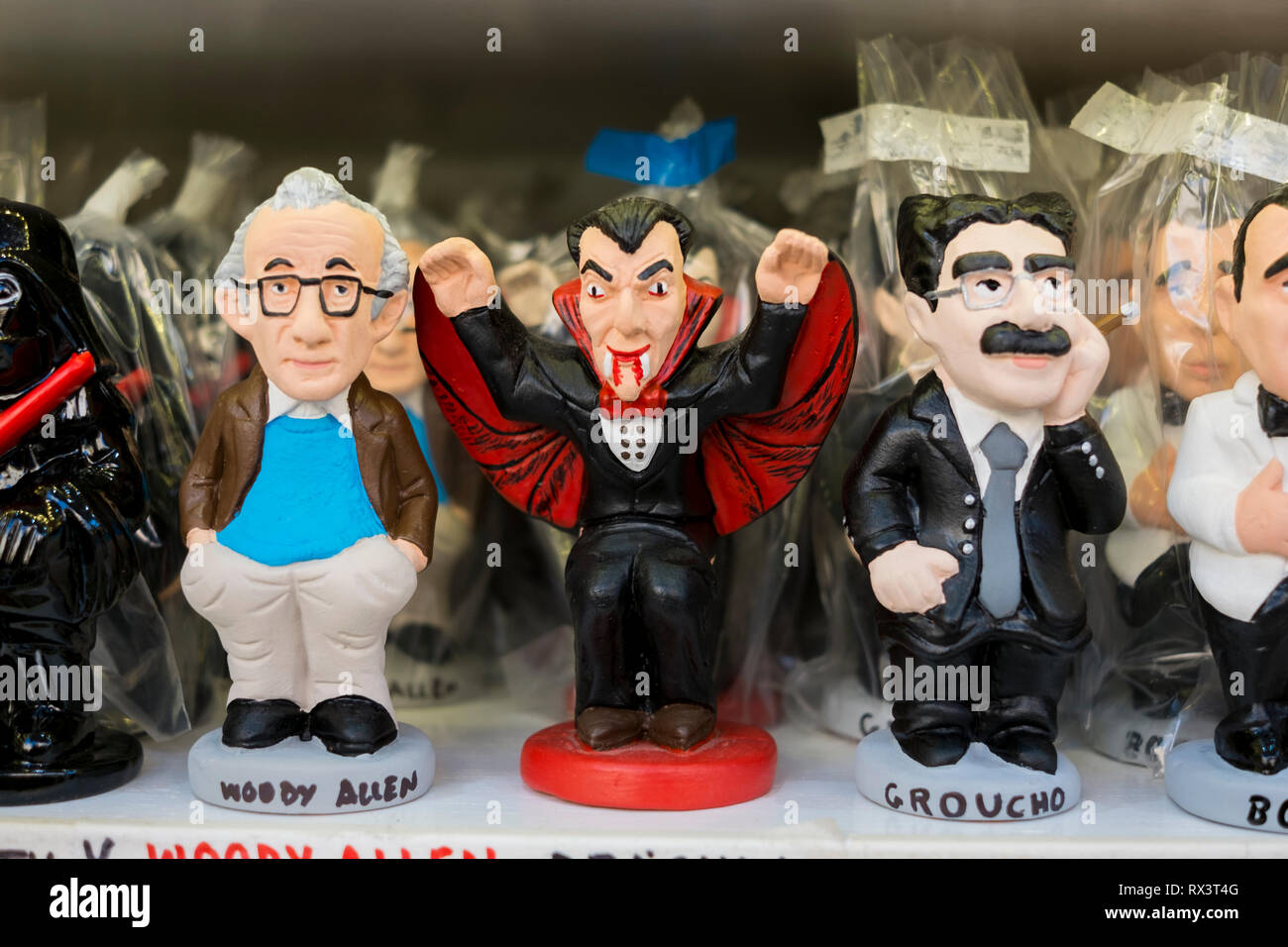 Caganer, the traditional Christmas nativity scene figure. They're sold ...