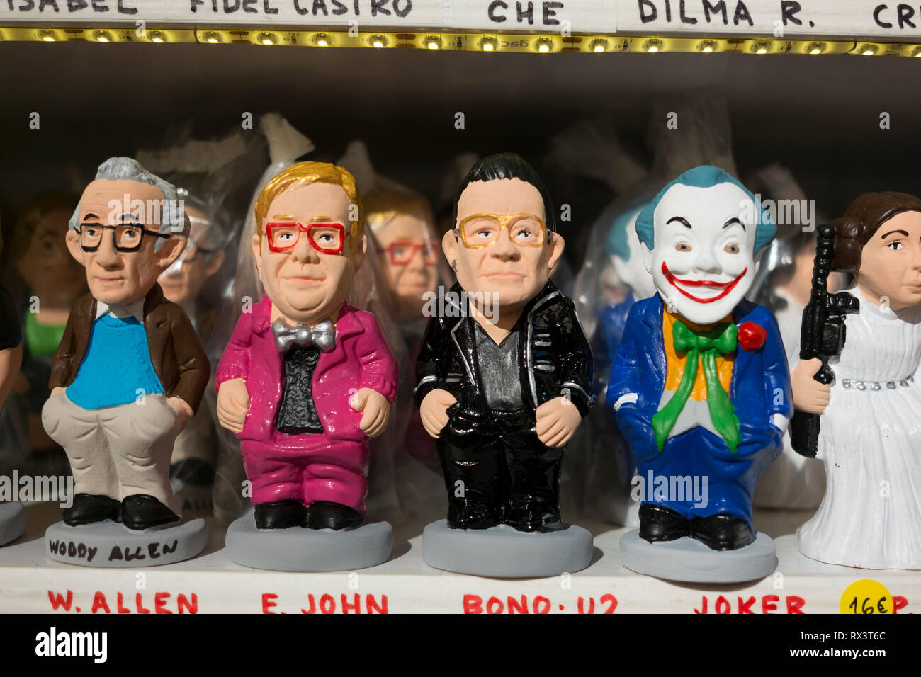 Caganer, the traditional Christmas nativity scene figure. They're sold ...