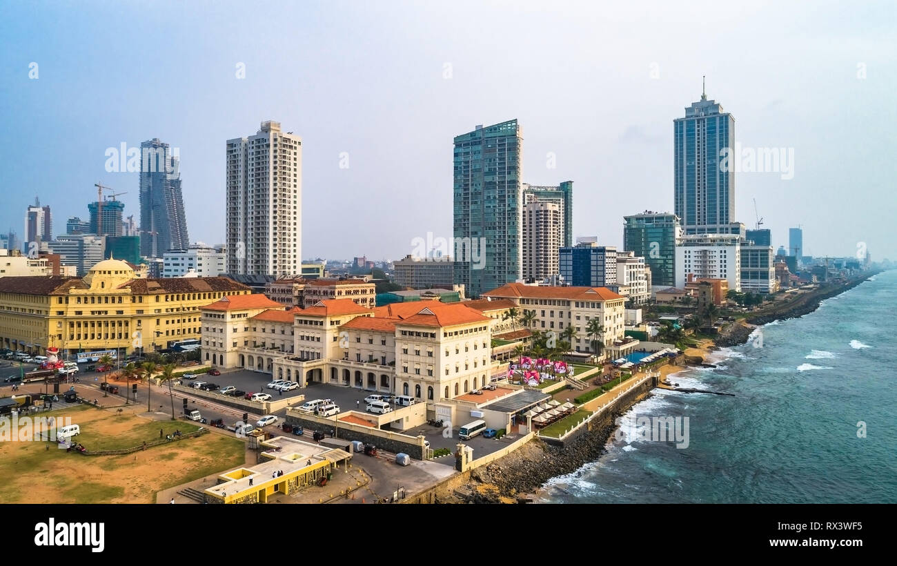 Aerial. Colombo - commercial capital and largest city of Sri Lanka ...