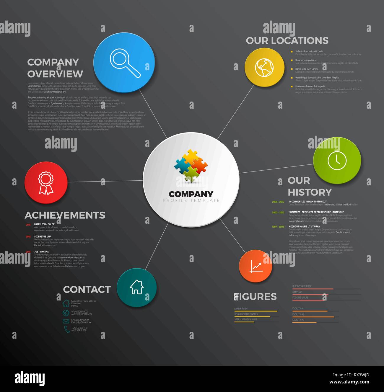 Company Profile Icon Vector