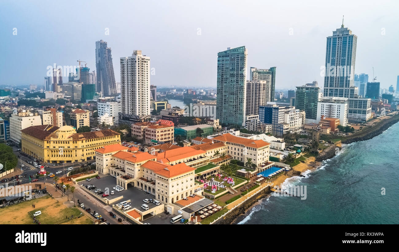 Aerial. Colombo - commercial capital and largest city of Sri Lanka ...