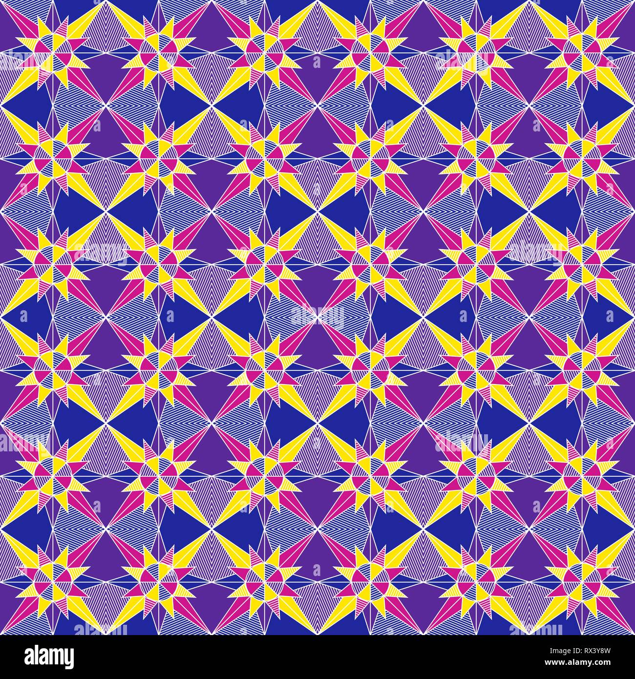 Multicolor ornate seamless patchwork vector pattern as a fabric texture ...