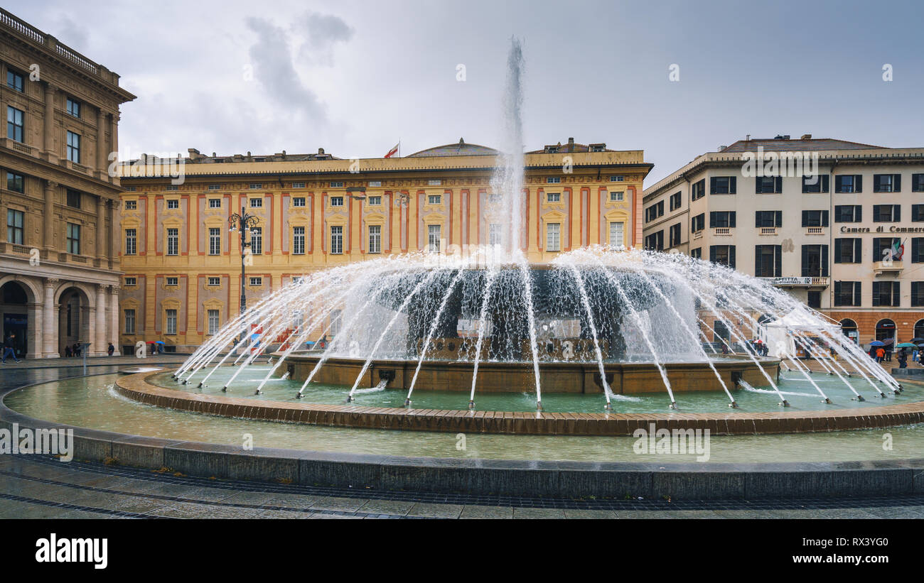 Water fountain genova hi-res stock photography and images - Alamy