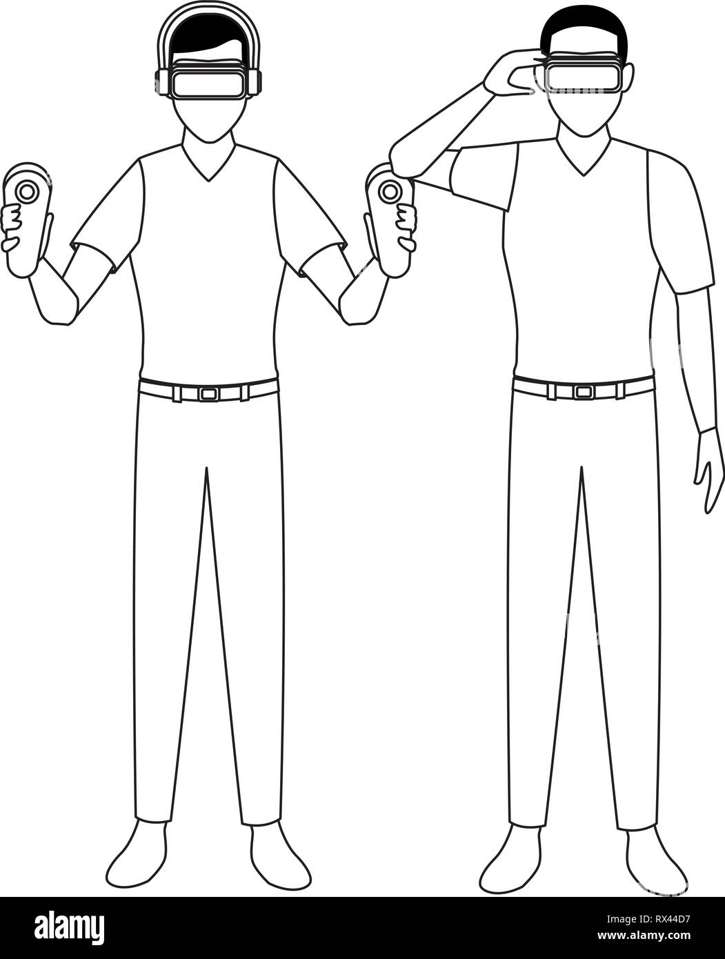 Cyber playing Black and White Stock Photos & Images - Alamy