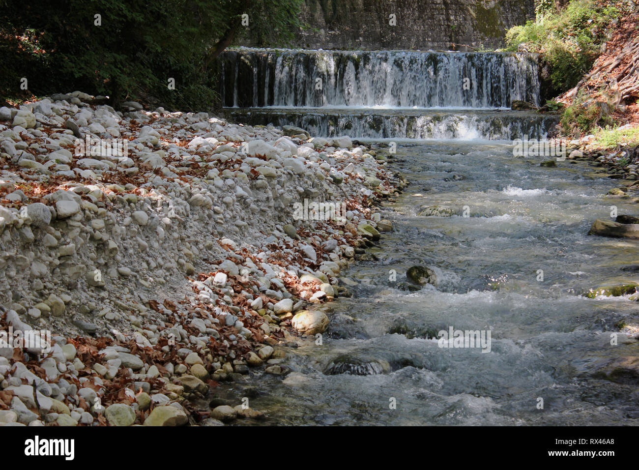 River and Springs in Pozar Thermal Baths Aridaia Greece Stock Photo - Alamy