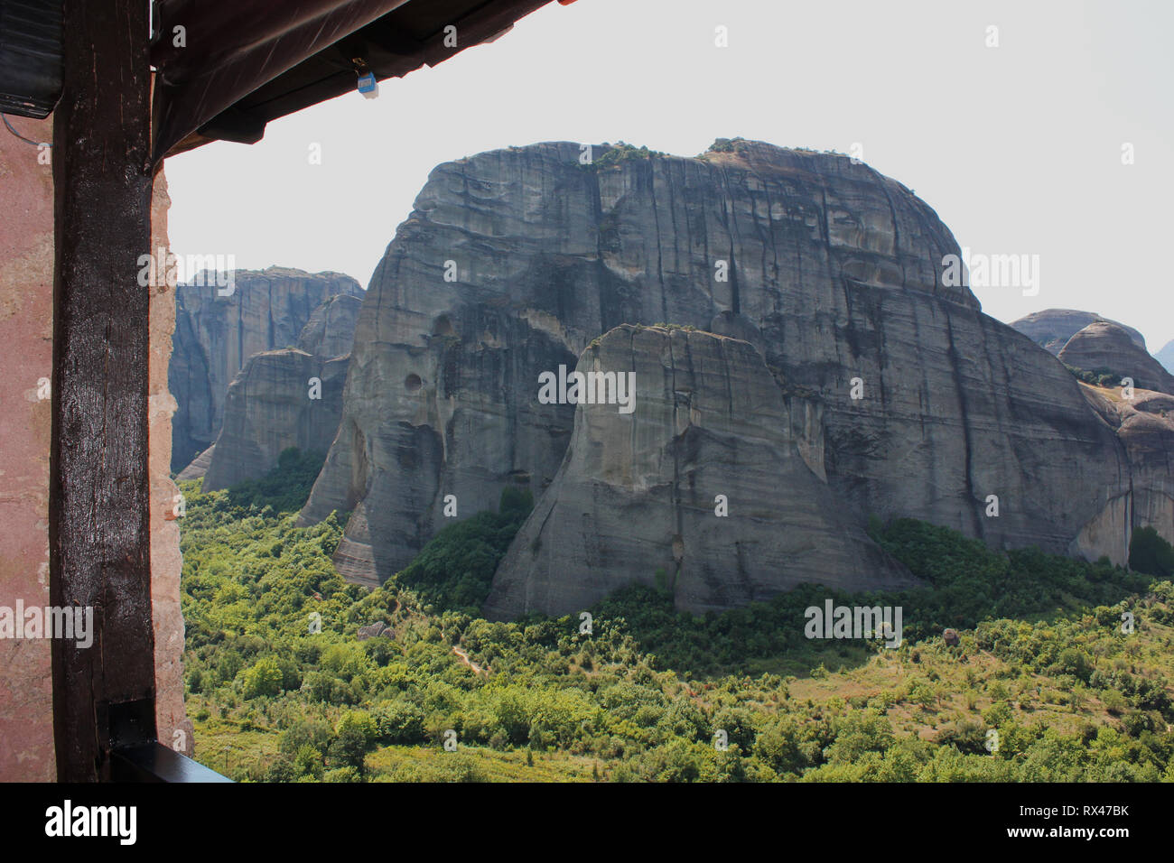 Landscape of Meteora rock formation Kalambaka Greece Stock Photo - Alamy