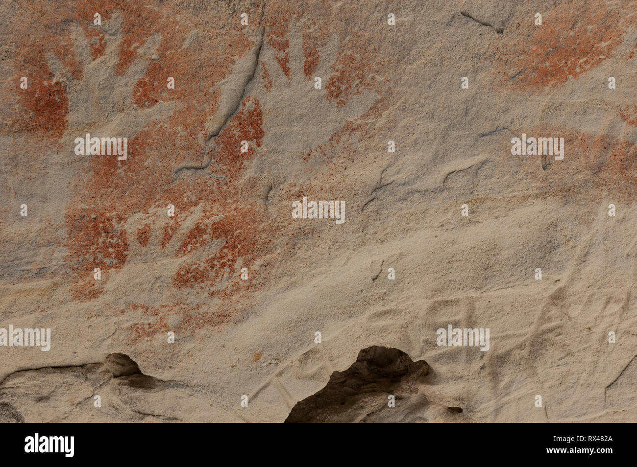 Aboriginal stencil rock art, Art Gallery, Carnarvon Gorge, Queensland ...