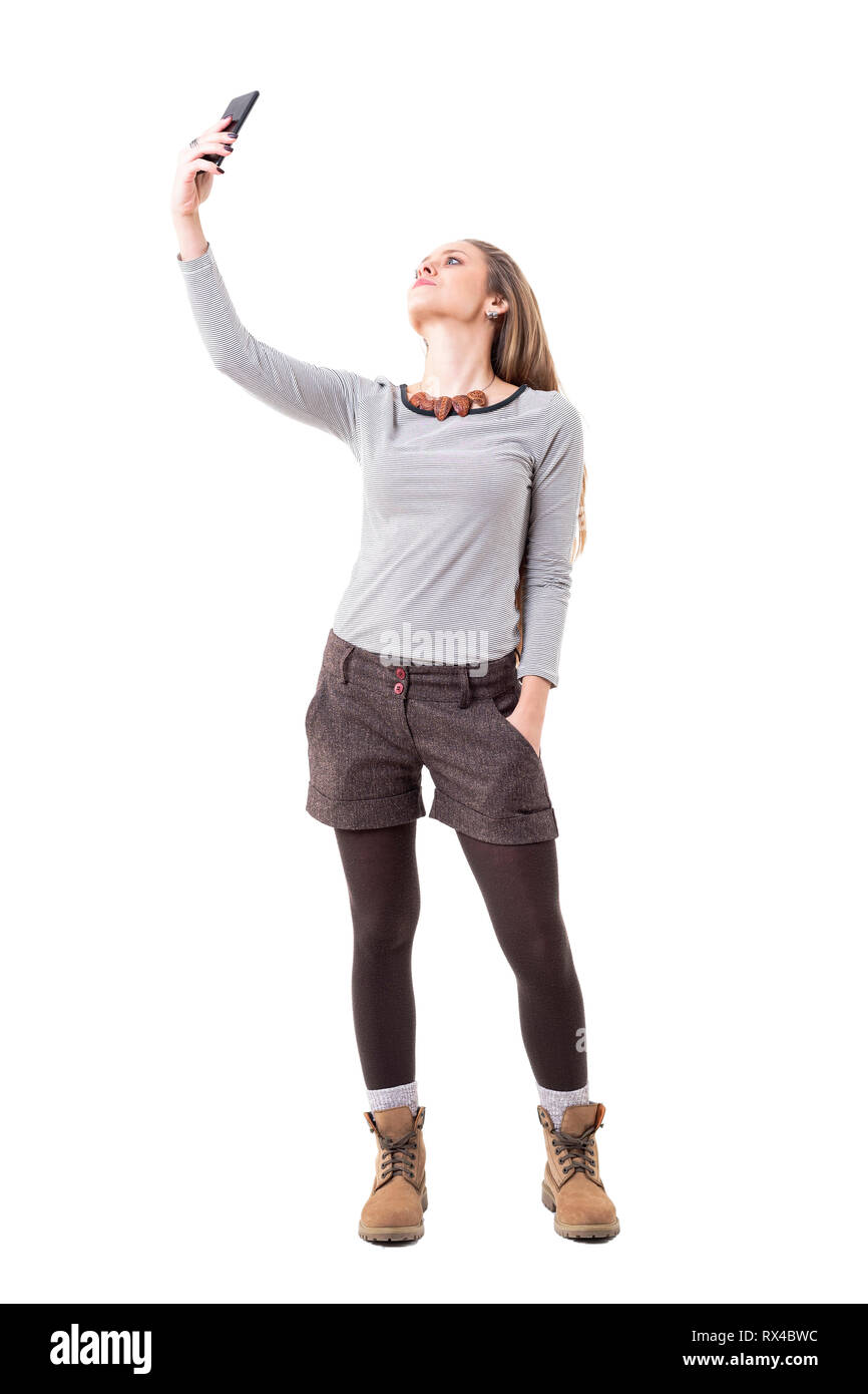 Woman from above looking up high angle hi-res stock photography and ...