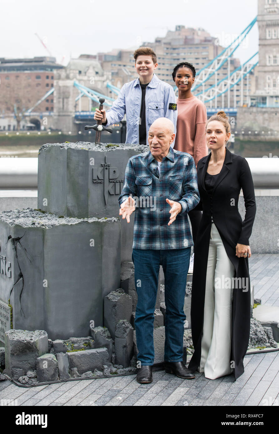 Cast attend The Kid Who Would Be King Photocall Featuring: Sir Patrick ...