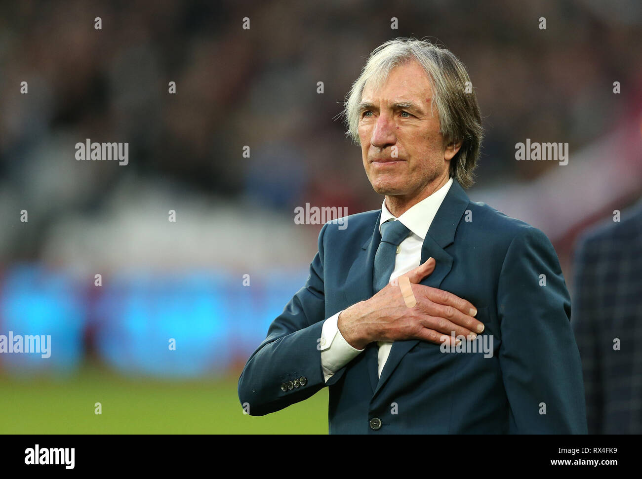 Former West Ham United player Billy Bonds during the unveiling of the ...