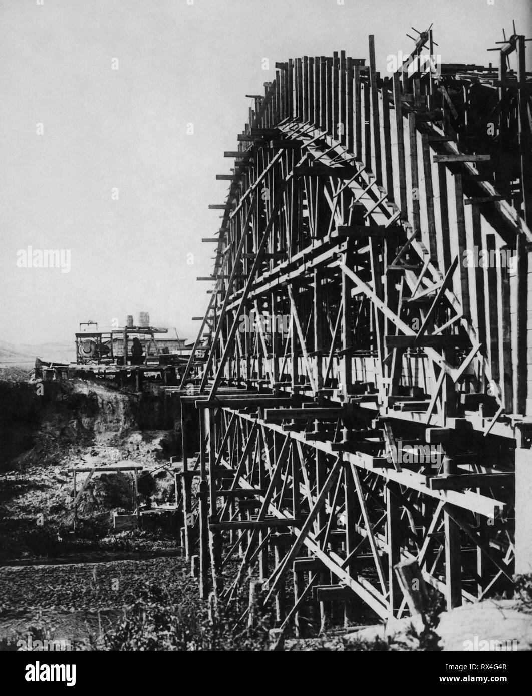 Europe, Italy, Calabria, the plates of the bridge over the river ...