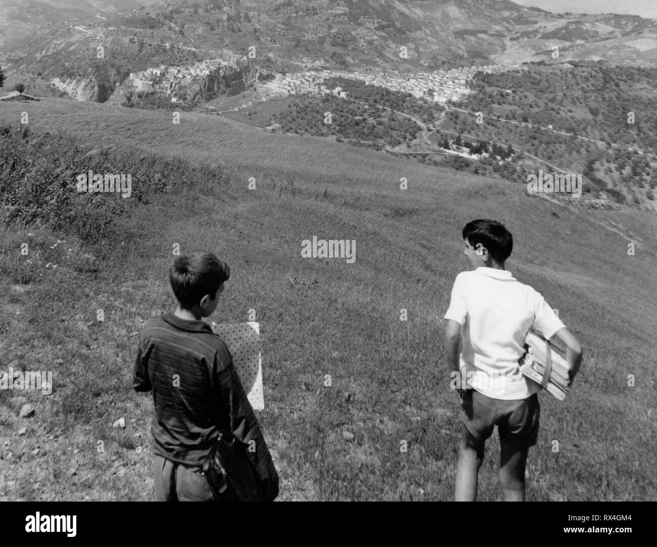 students, oriolo, calabria, italy, 1963 Stock Photo - Alamy