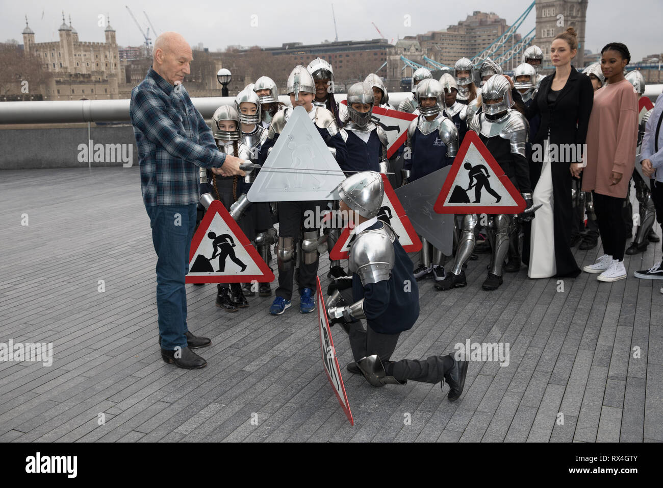 Cast attend 'The Kid Who Would Be King' Photocall Featuring: Sir ...