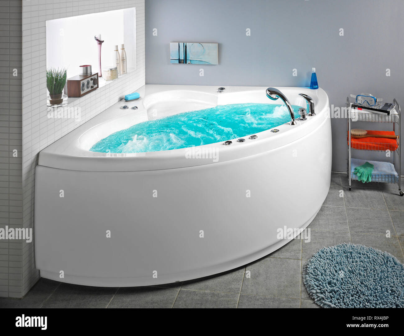 Whirlpool with water Stock Photo - Alamy