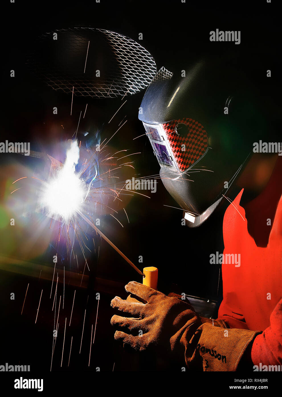 Welders at work Stock Photo - Alamy
