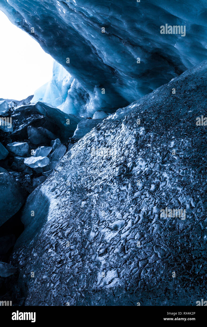 Ice cave, Skaftafell National Park, Southern Iceland, Iceland, Europe ...