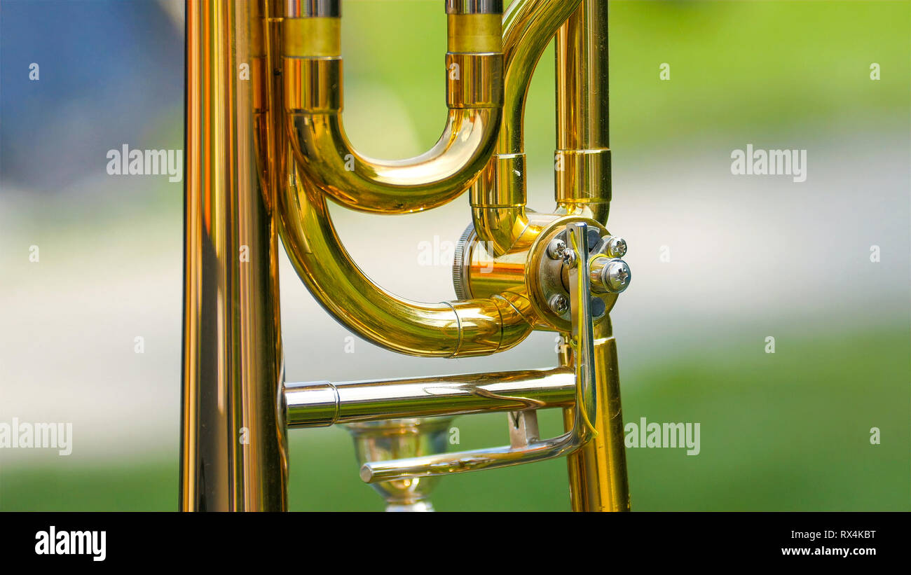 Trombone one music instrument hi-res stock photography and images - Alamy