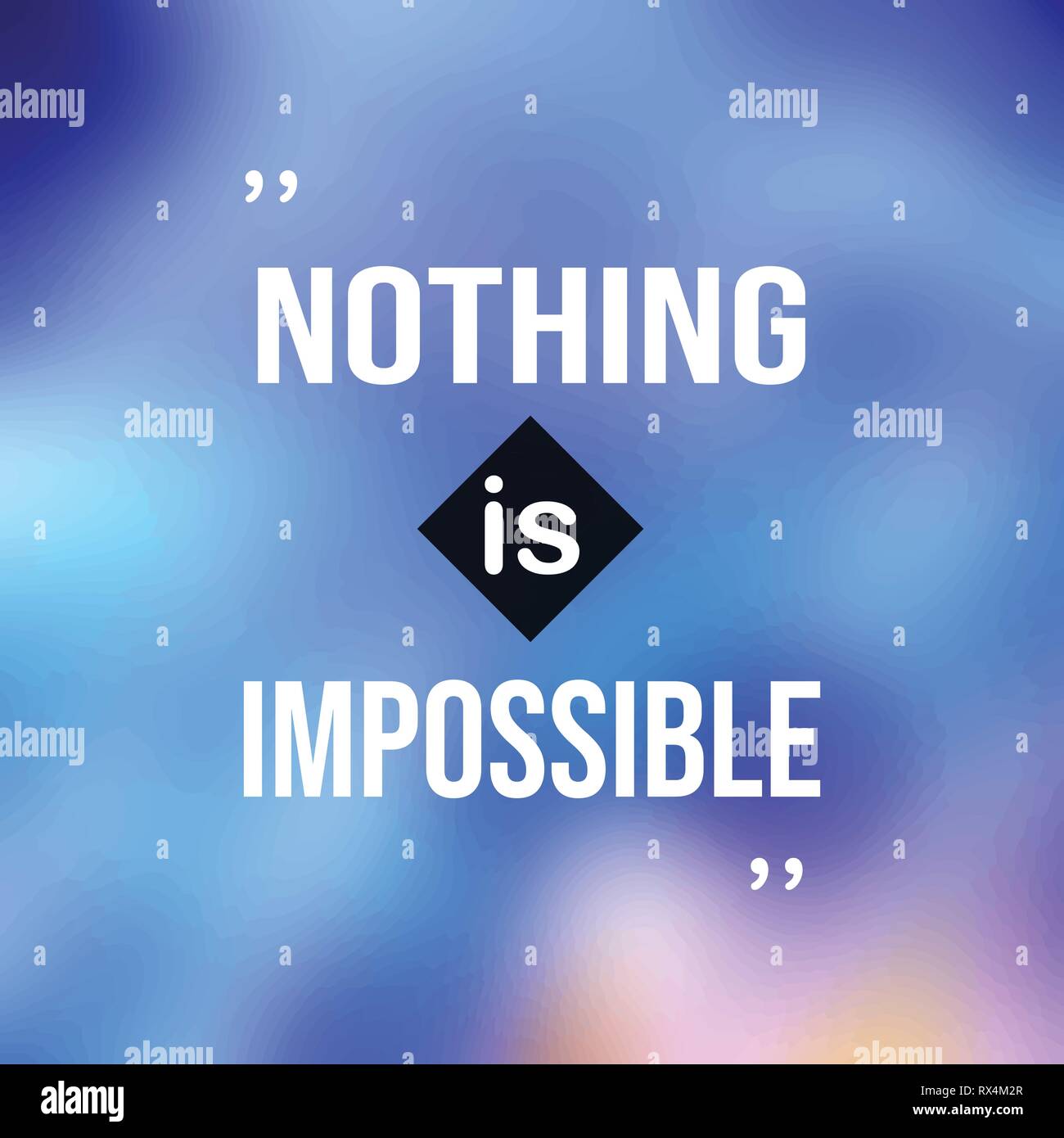nothings is impossible. successful quote with modern background vector ...