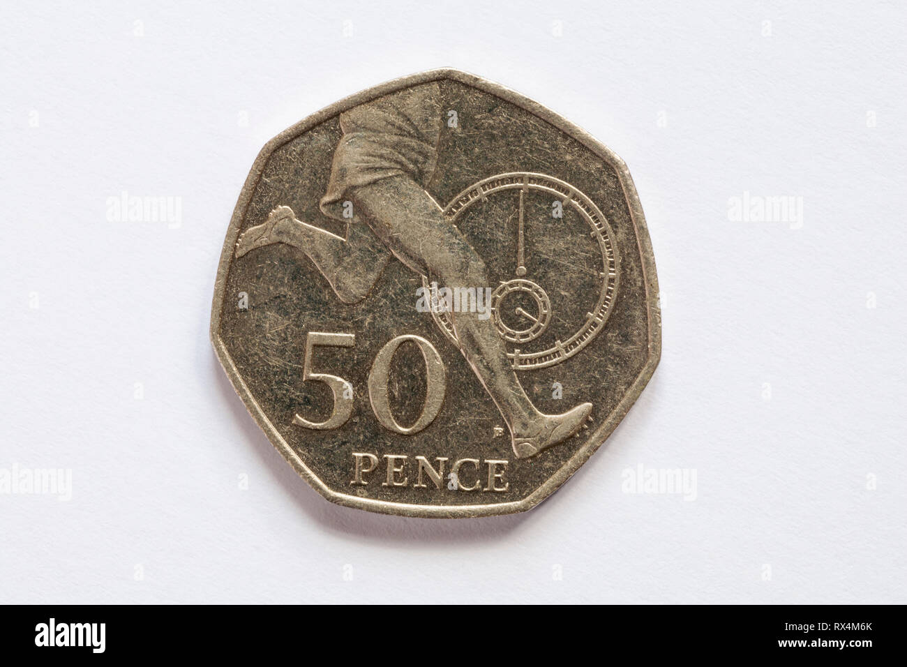 50p coin 50 fifty pence coin isolated on white background - The 50th ...