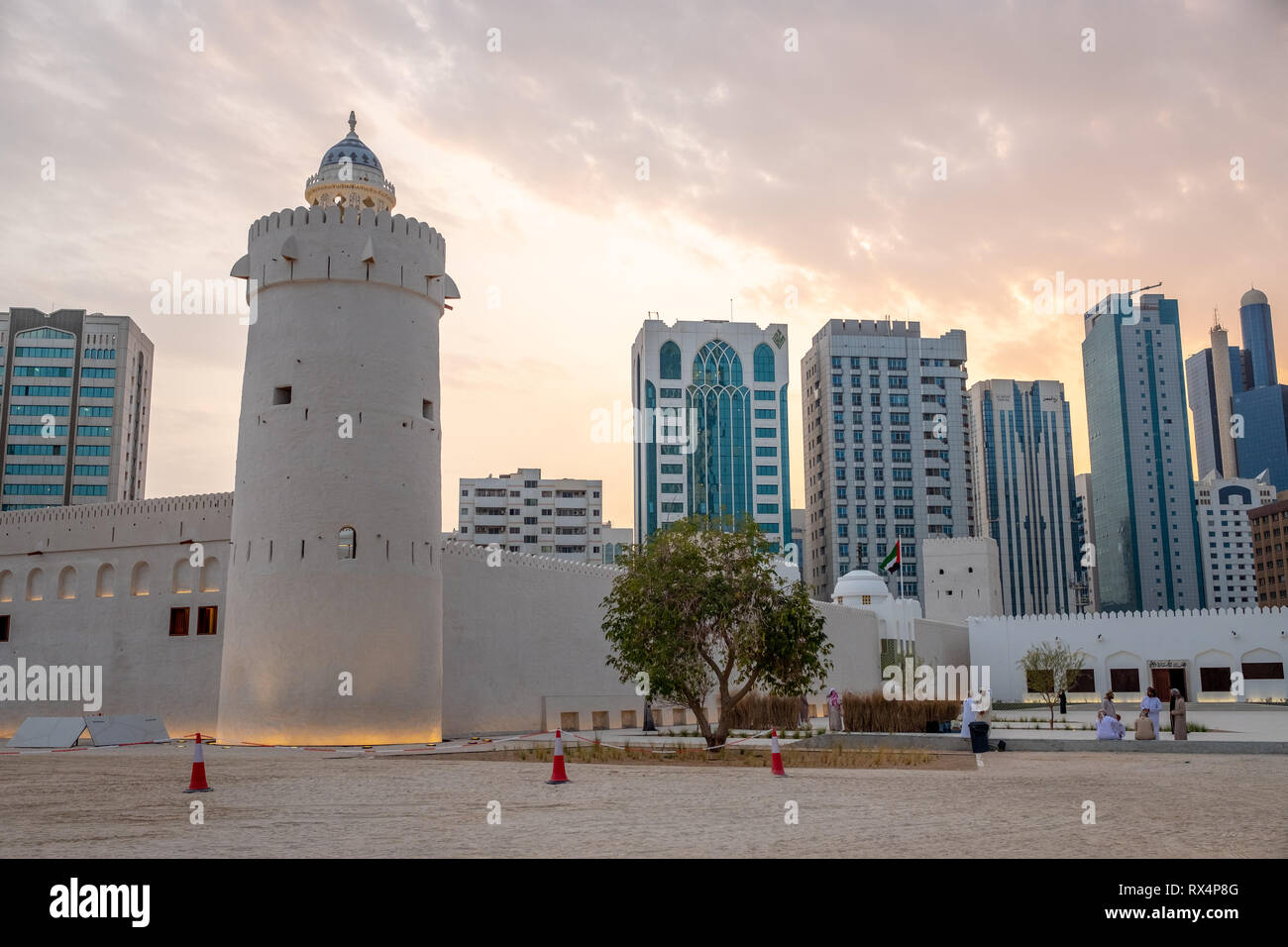 Evening View of Qasr al Hosn Abu Dhabi is a 250 years old fort, has ...
