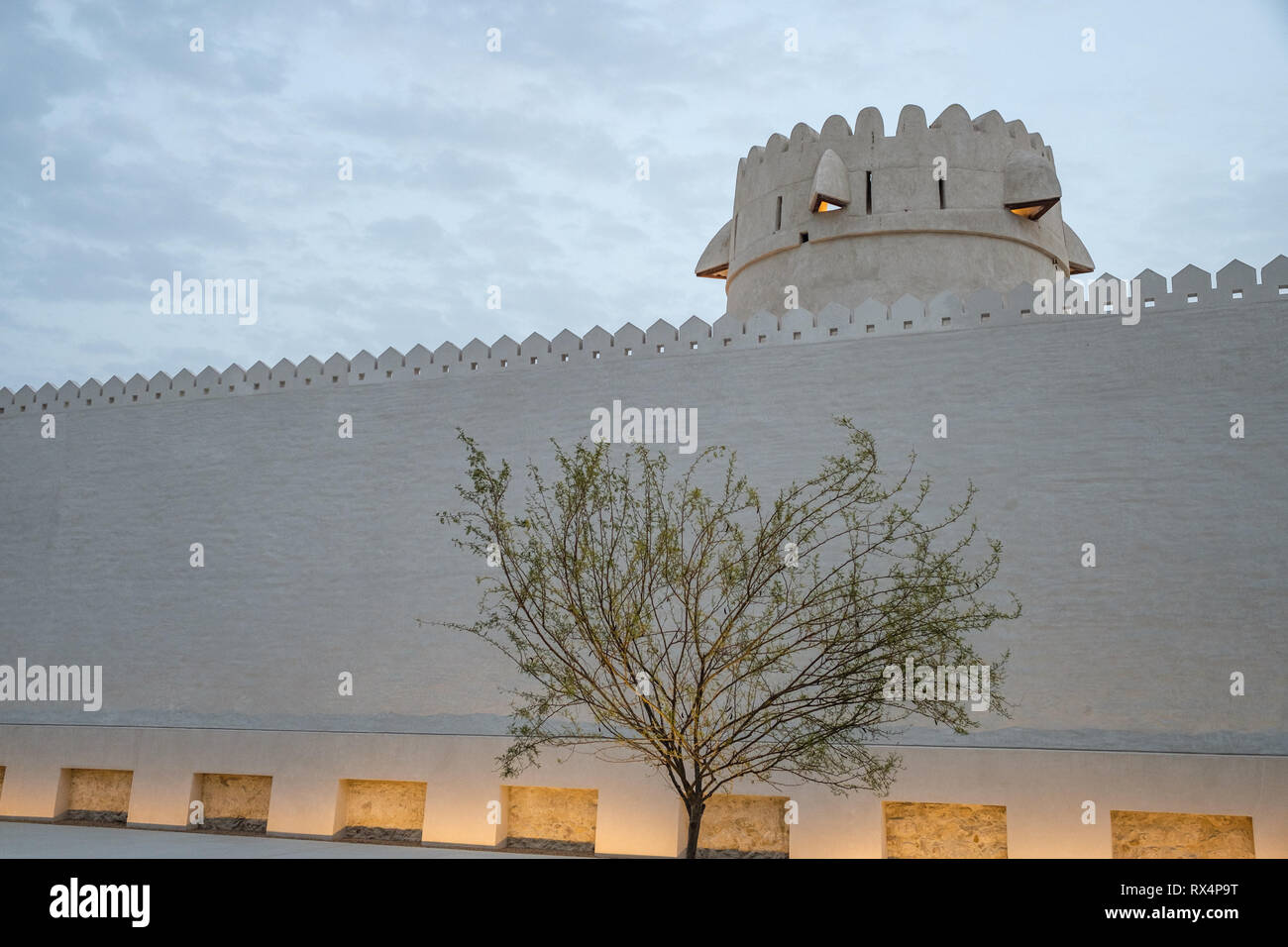Evening View of Qasr al Hosn Abu Dhabi is a 250 years old fort, has ...