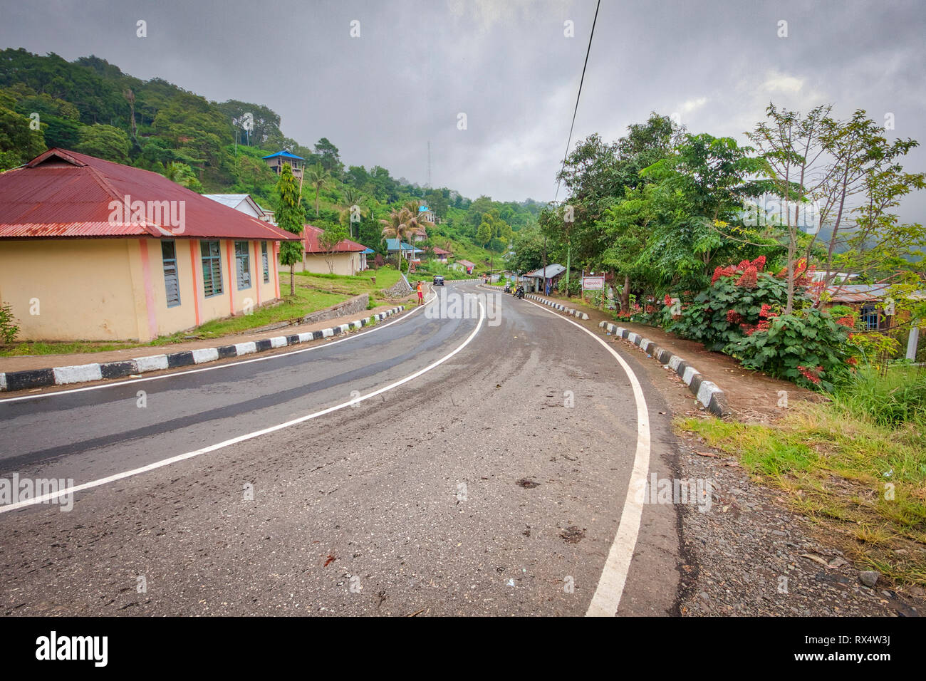 Moni Village on Flores Island in Indonesia Stock Photo - Alamy