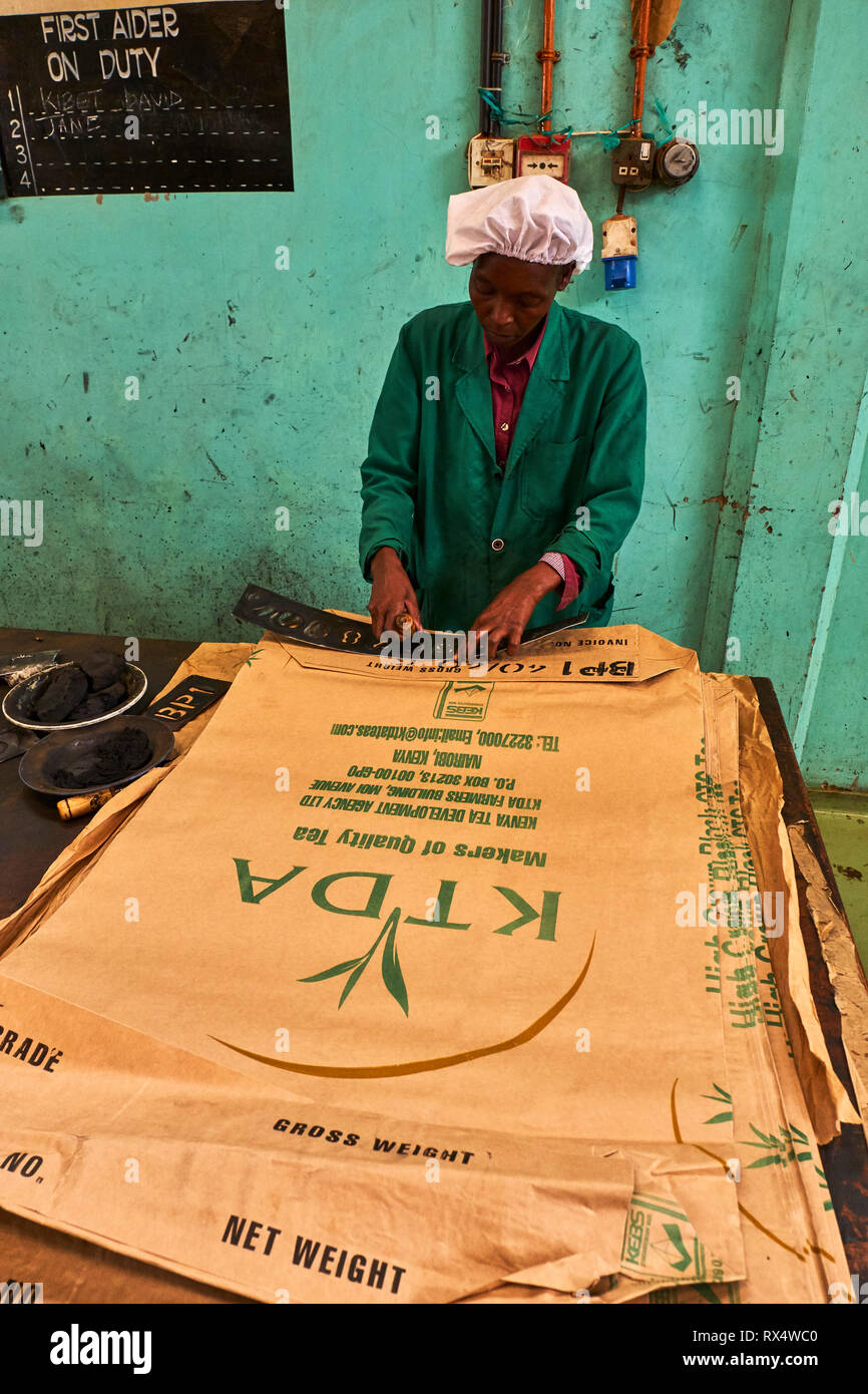 Kenya, Kericho county, Kericho, Momul tea factory of Kenya Tea ...
